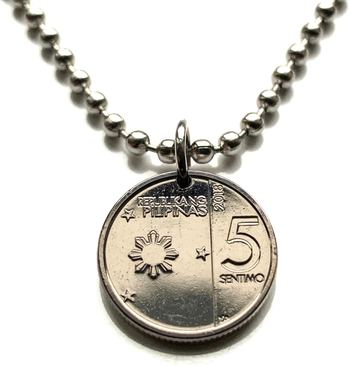 2018 Philippines 5 Sentimo coin pendant Filipino Qatar | Ubuy